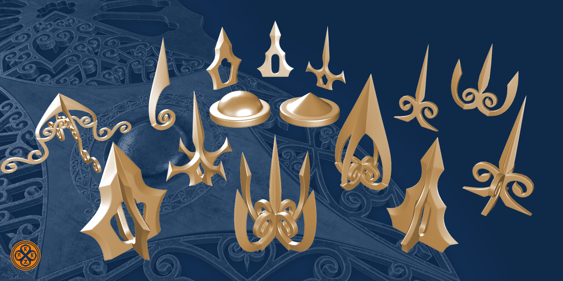 ArtStation - Shield Generator kit bash pack series - Vol 1 | Resources