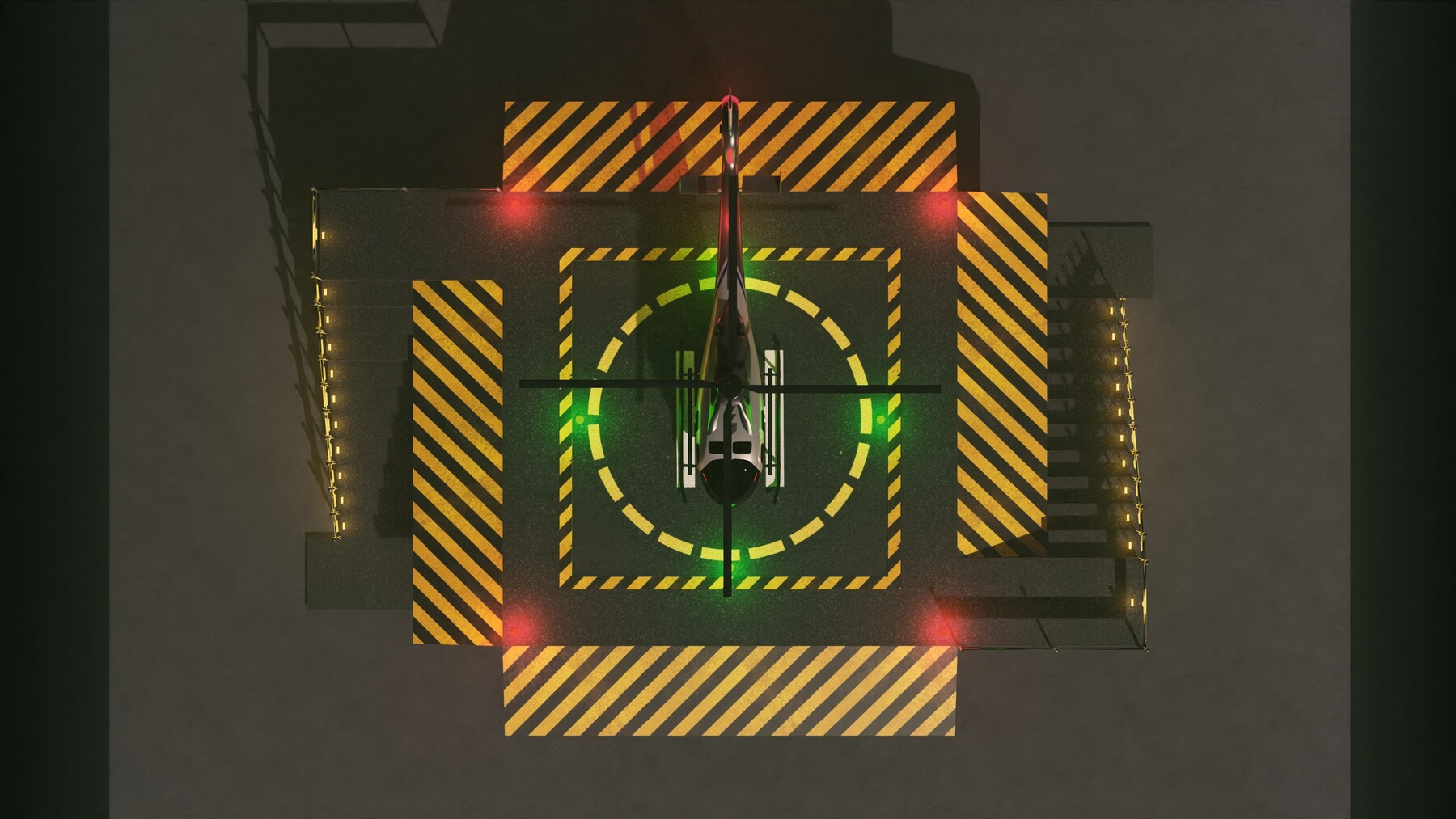 ArtStation - Helipad with Helicopter | Game Assets