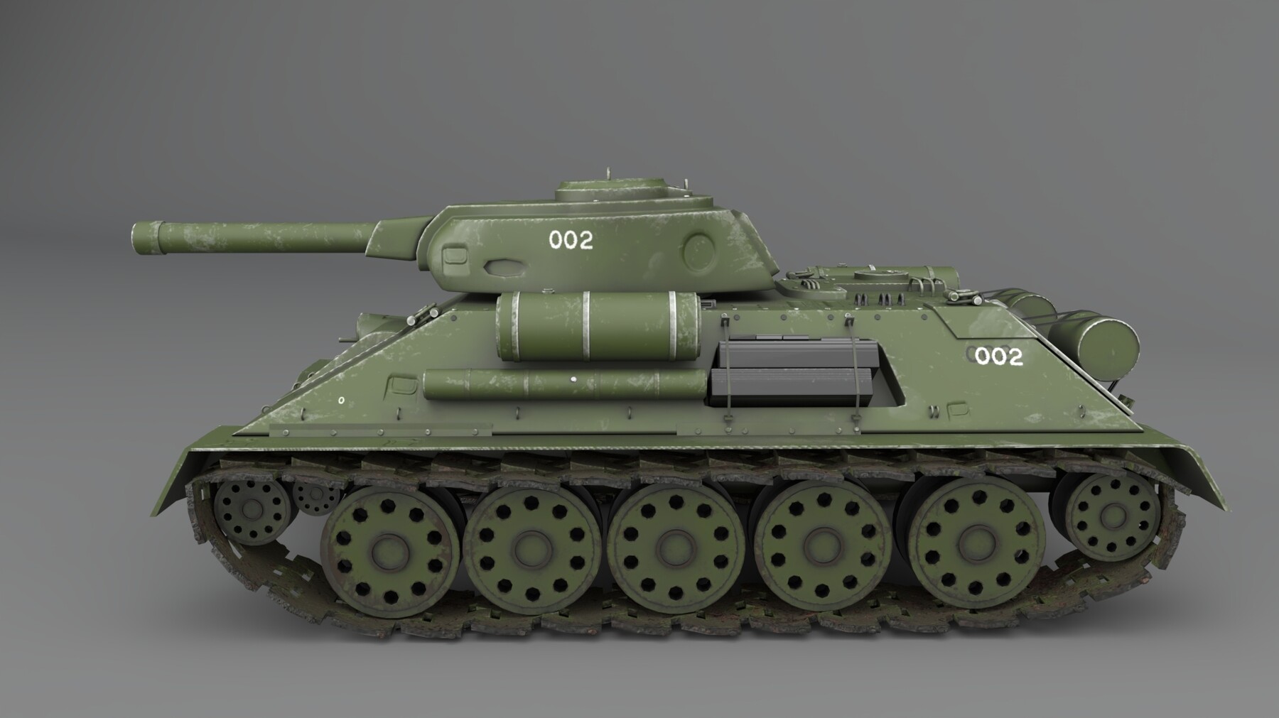 ArtStation - Tank T-34 3d model Soviet medium tank world war weapon 3D ...