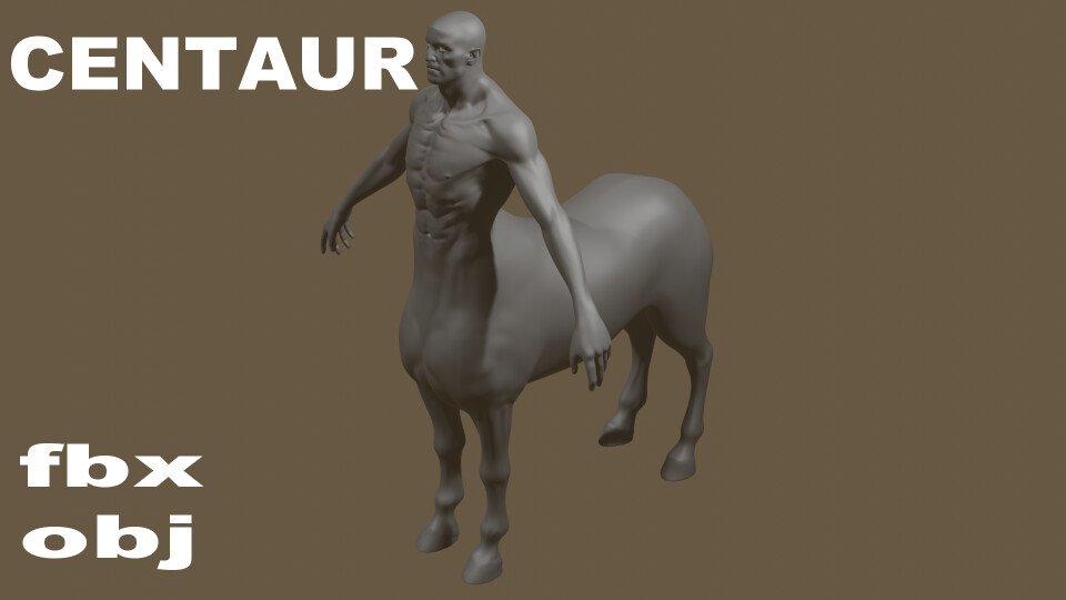 ArtStation - Centaur Male Basemesh | Resources