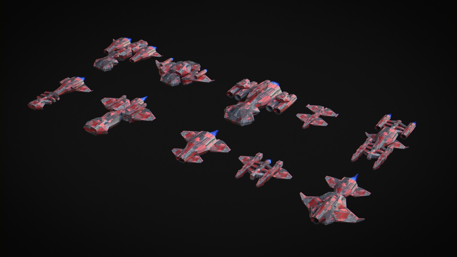 ArtStation - Spaceships Modular for Games | Game Assets
