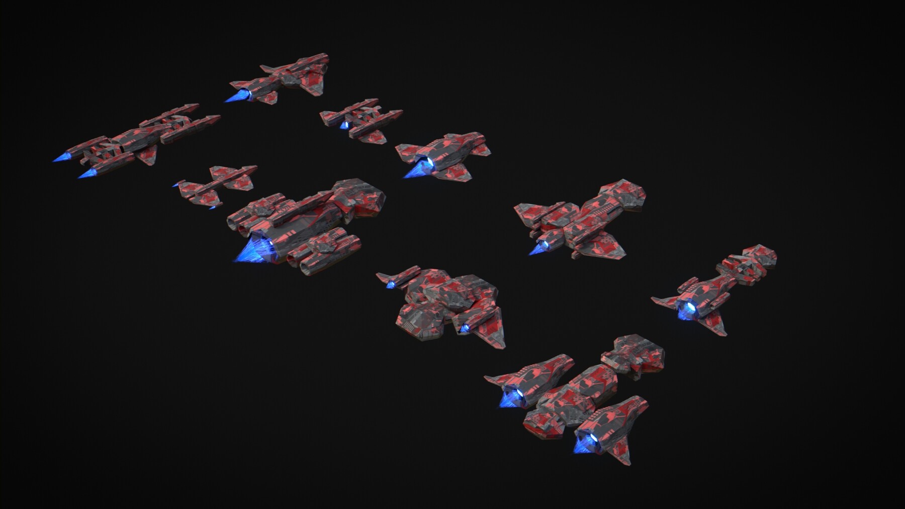 ArtStation - Spaceships Modular for Games | Game Assets