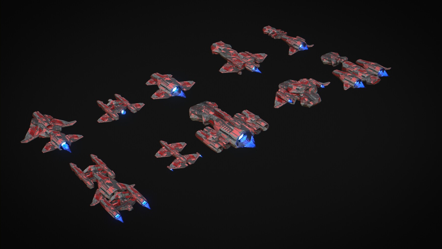 ArtStation - Spaceships Modular for Games | Game Assets