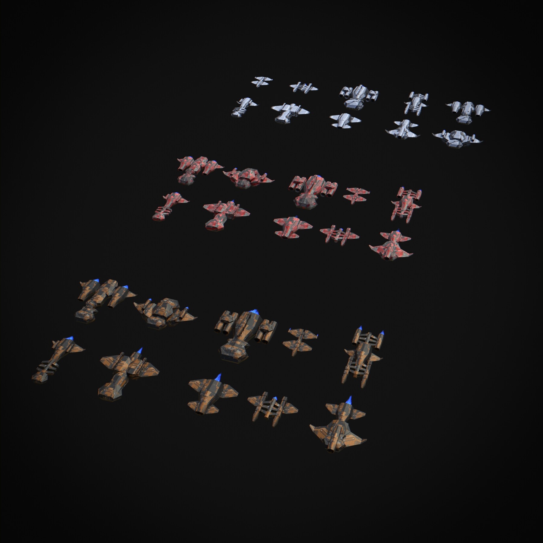 ArtStation - Spaceships Modular for Games | Game Assets