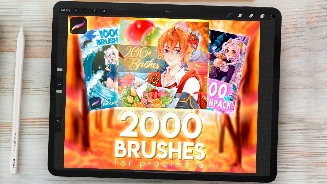 ArtStation - Over 2000+ Procreate Brushes and Textures. My biggest pack ...