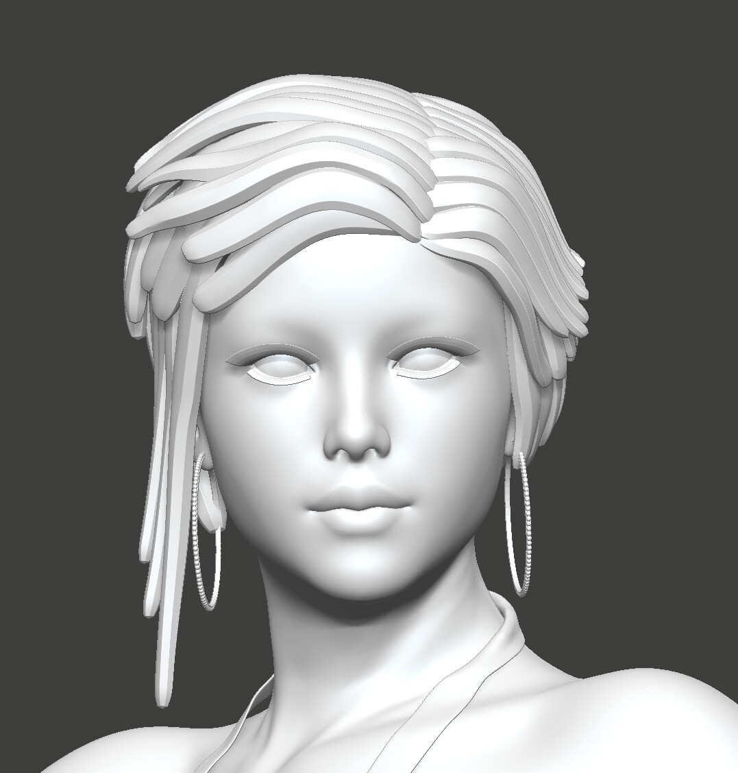 ArtStation - Female Bob Hair 01 | Resources