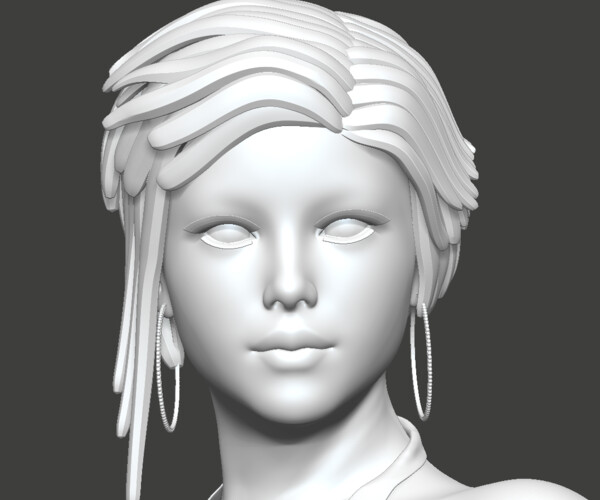 ArtStation - Female Bob Hair 01 | Resources