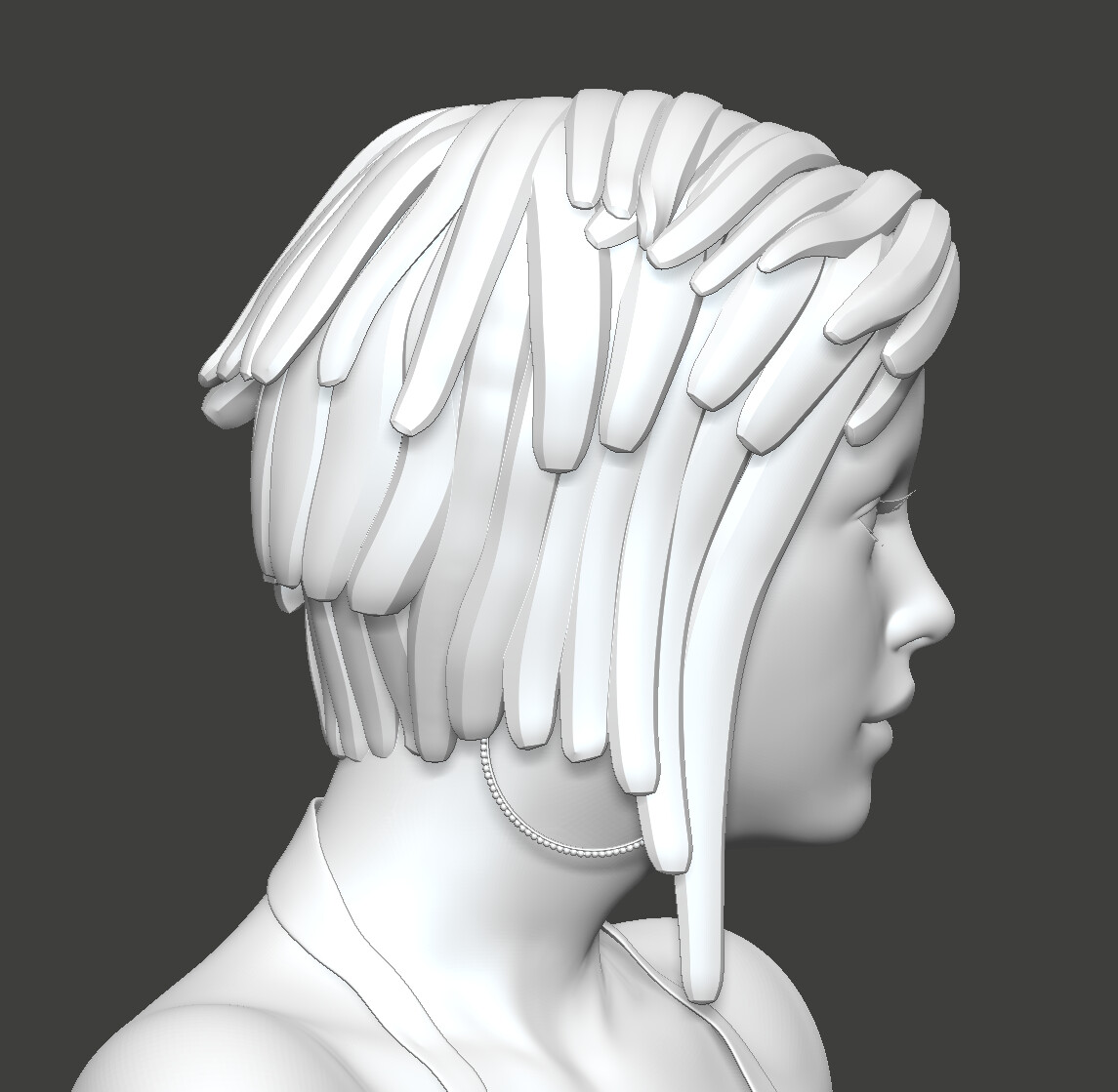 ArtStation - Female Bob Hair 01 | Resources