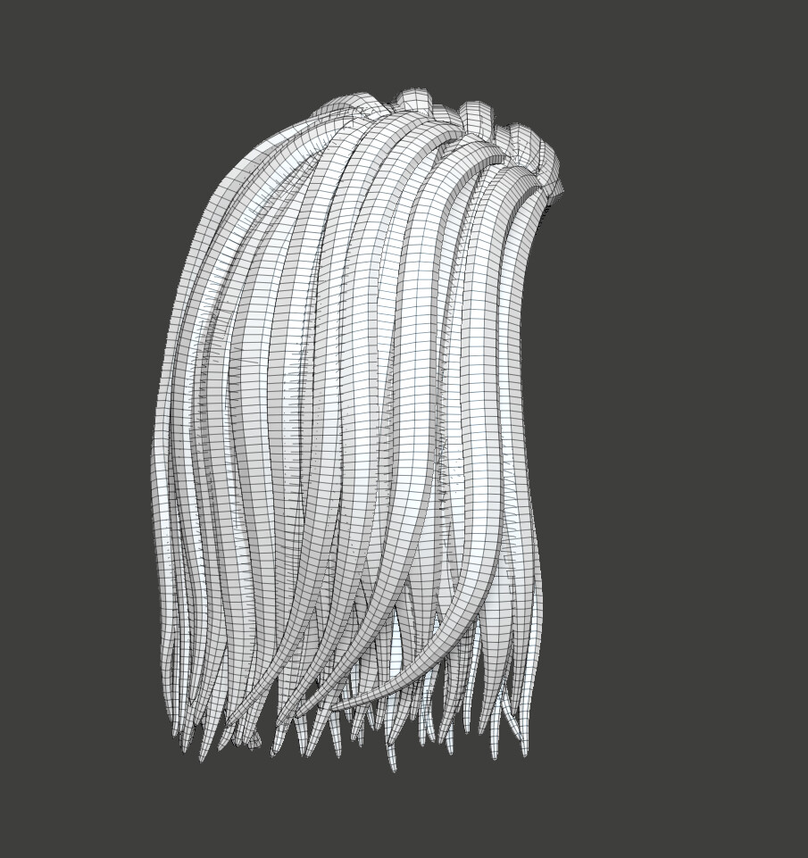ArtStation - Female Long Hair 01 | Resources