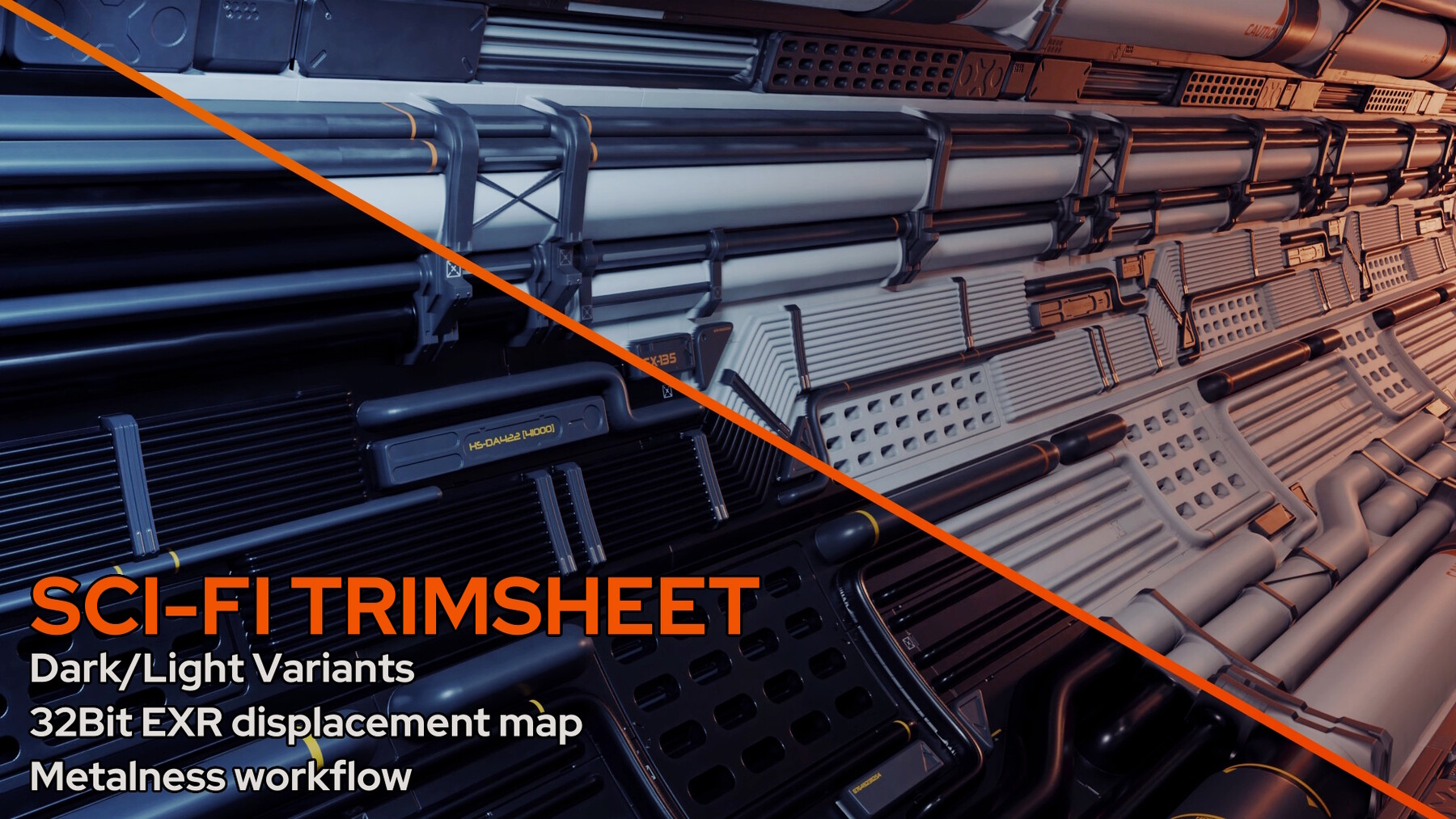 ArtStation - Sci-Fi trim sheet | Resources