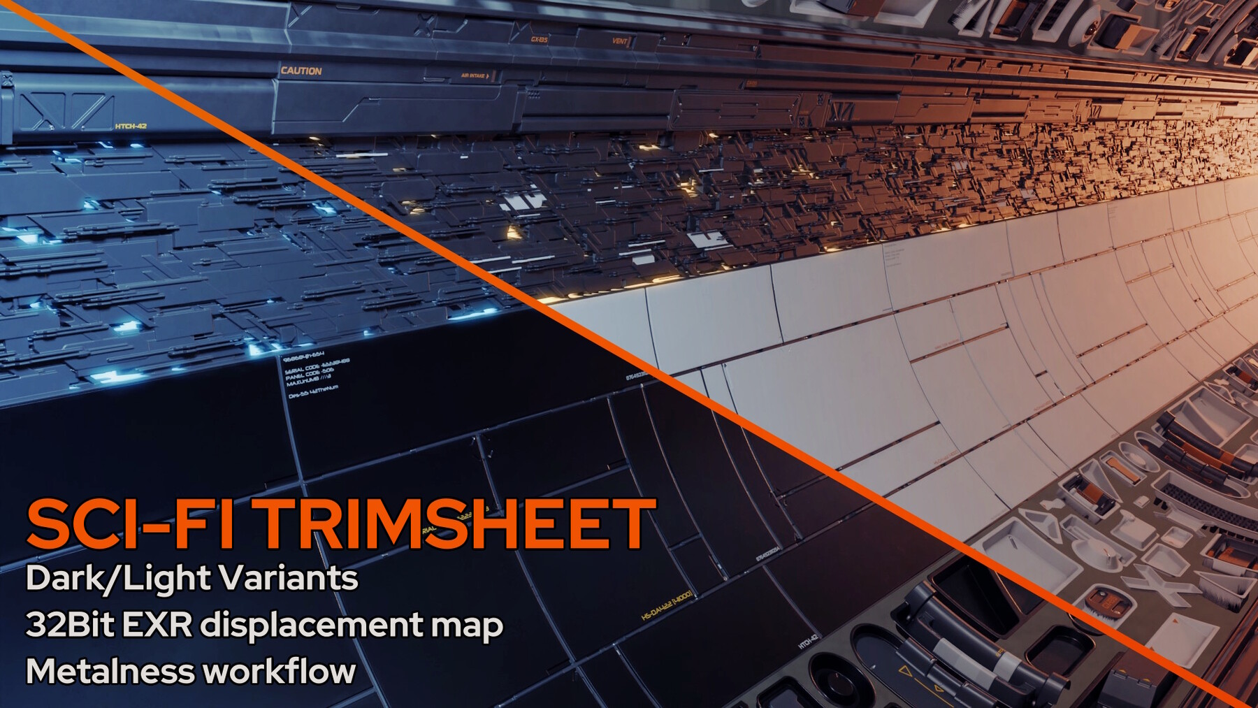 DrillToTheCore - Sci-Fi trim sheet