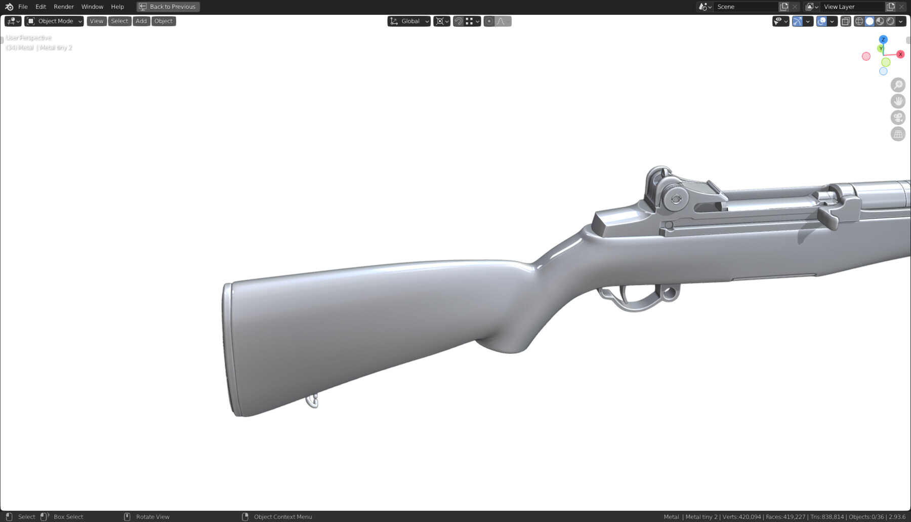 ArtStation - M1 RIFLE High Poly Prop | Resources
