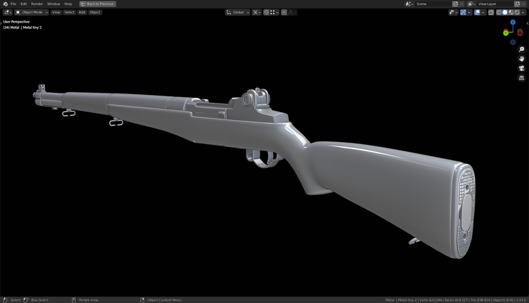 ArtStation - M1 RIFLE High Poly Prop | Resources