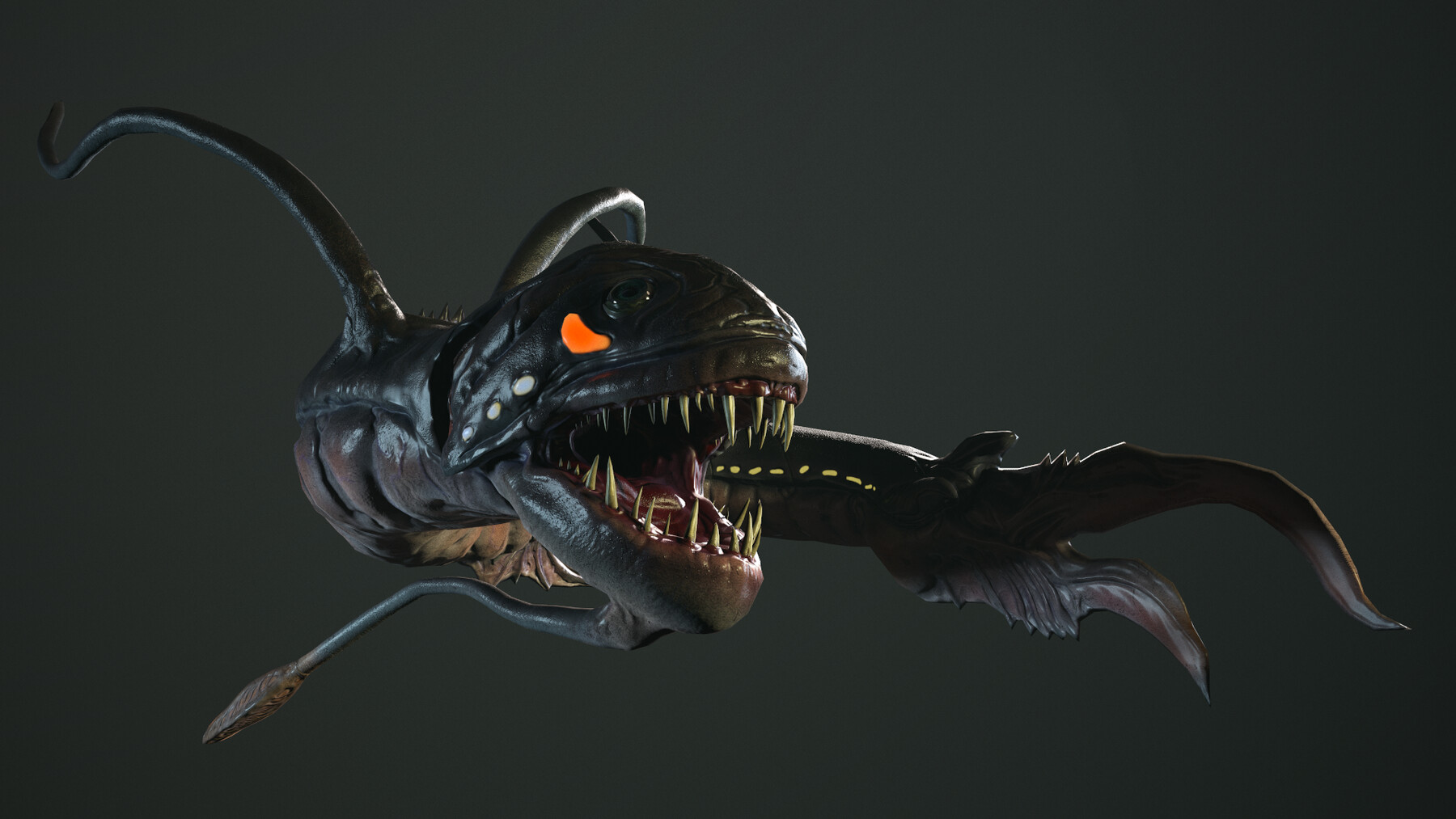 ArtStation - Fish Monster - Dragon Fish | Game Assets
