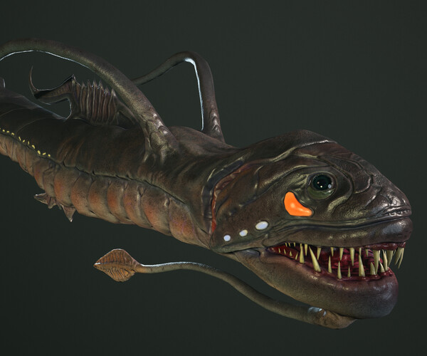 ArtStation - Fish Monster - Dragon Fish | Game Assets