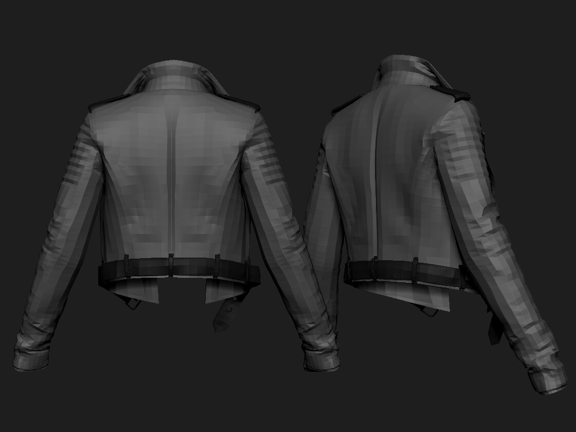 ArtStation - Leather Jacket - Basemesh | Resources