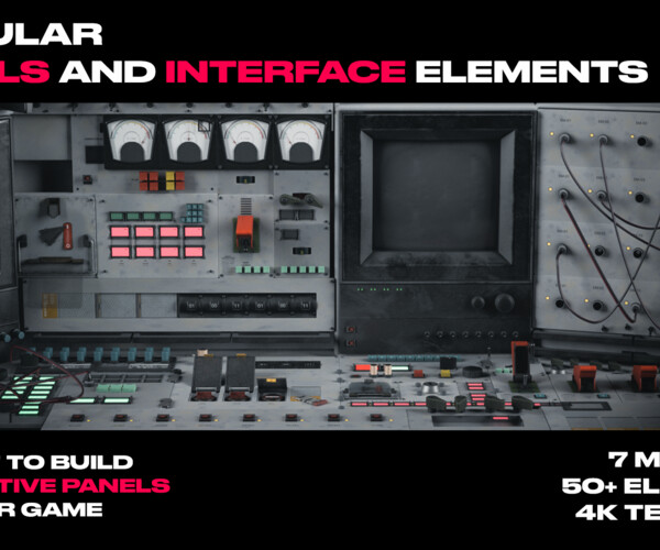 ArtStation - Modular Dashboard, Interface and Panels | Game Assets