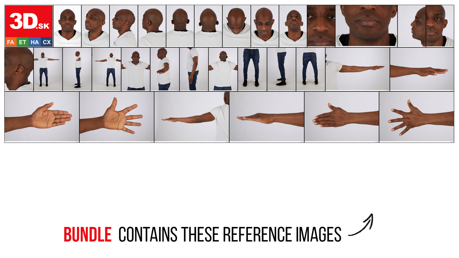 ArtStation - T-POSE & DETAILS | Male Photo References | Najeem Bonner ...