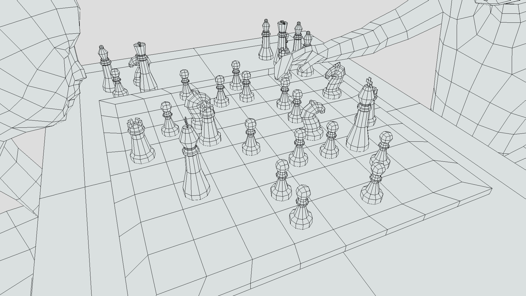 ArtStation - Low Poly Kids Playing Chess | Resources