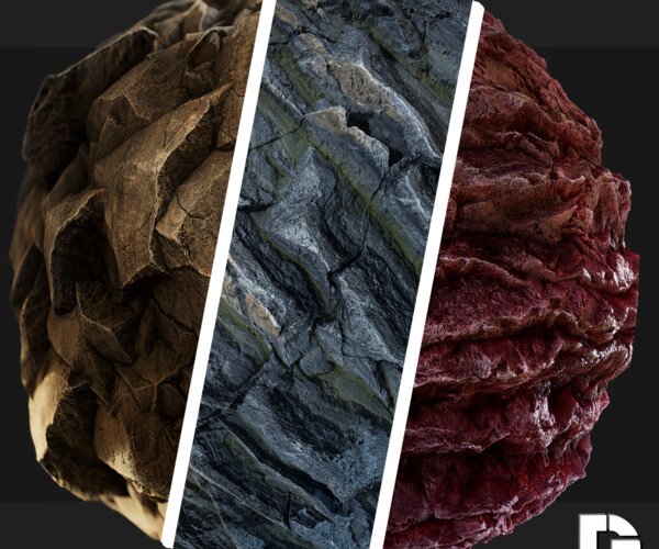 ArtStation - Rock Cliff Material Bundle - Substance Designer | Game Assets