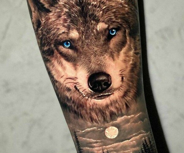 ArtStation - Big Bad Wolves tattoo stencil pack | Procreate stamps ...