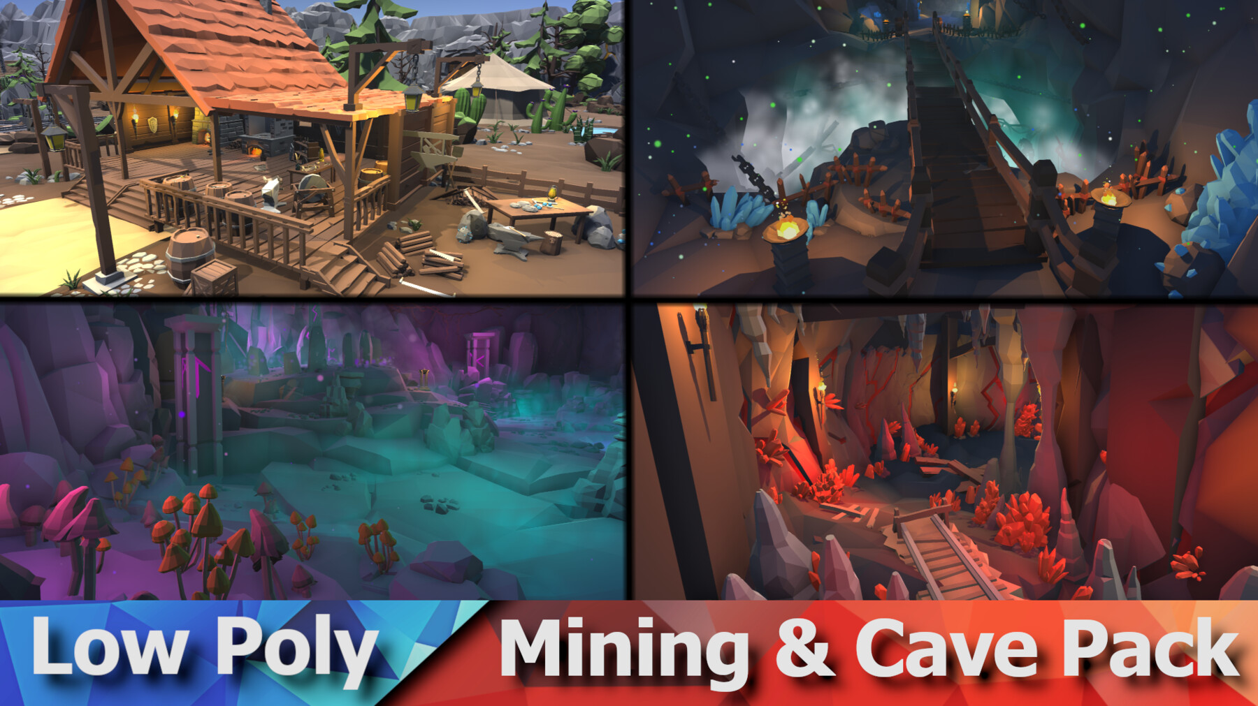Pure Poly - 3D Models for your Game - Ultimate Low Poly Mining, Cave ...