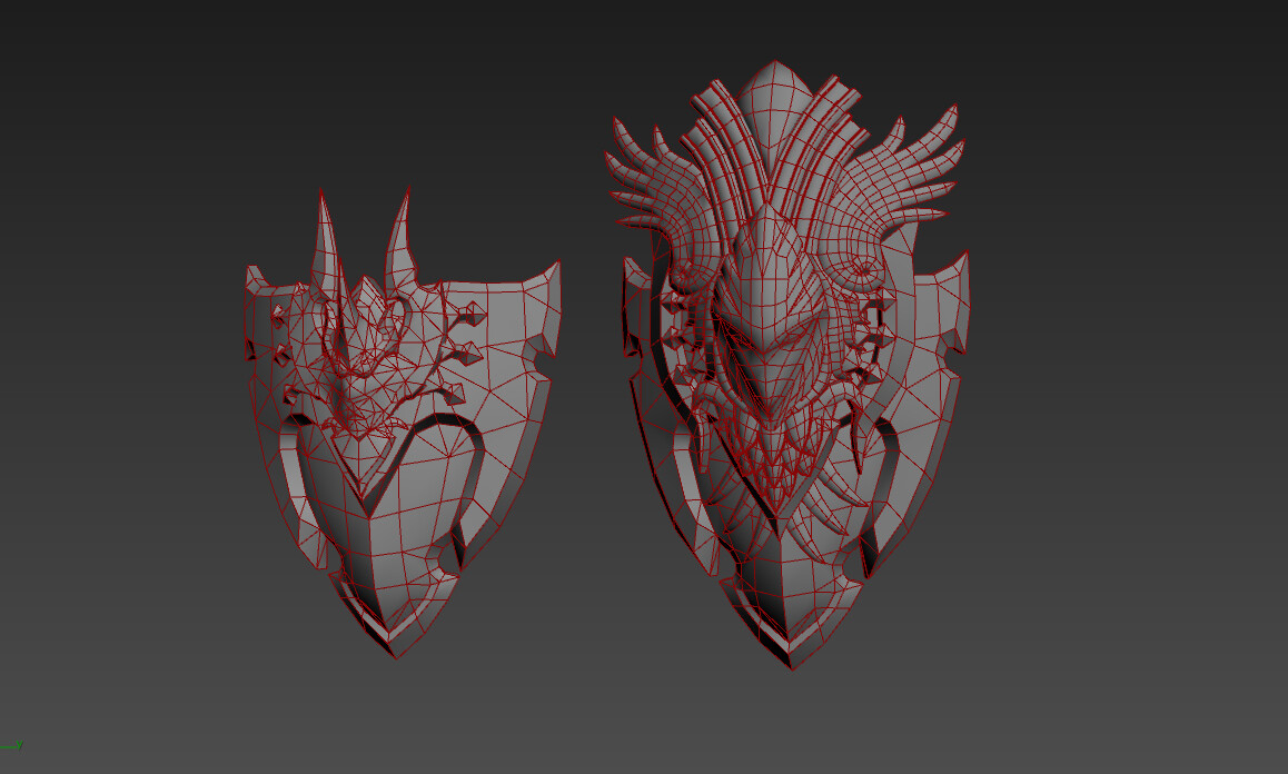 ArtStation - Shield Models 01 and 02 | Game Assets