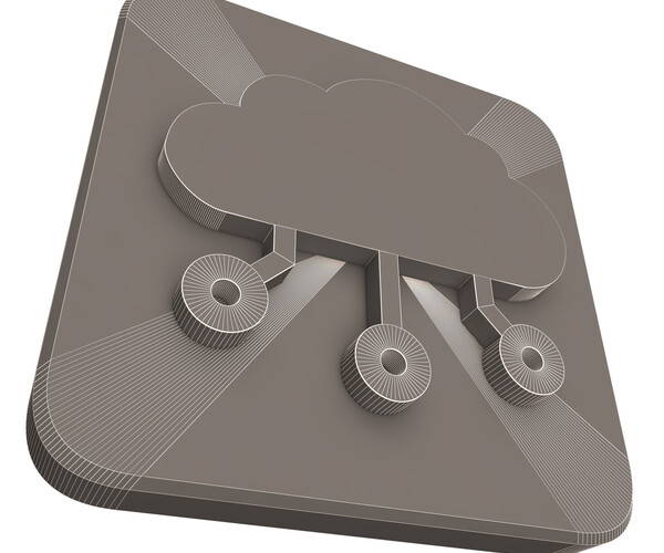 ArtStation - Digital Cloud Icon | Resources