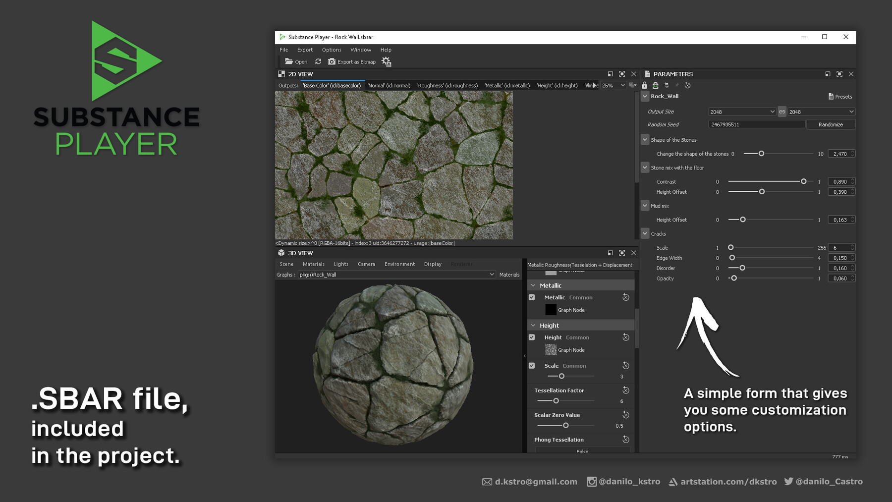 ArtStation - Rock Wall - Procedural Texture | Resources