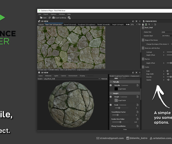 ArtStation - Rock Wall - Procedural Texture | Resources