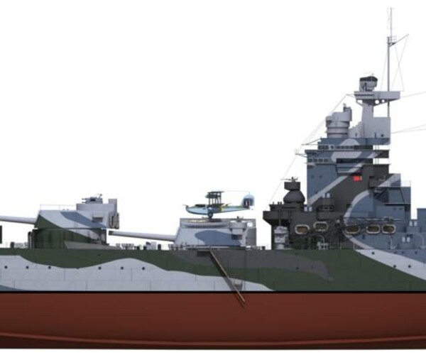 ArtStation - HMS Rodney - port side view | Artworks