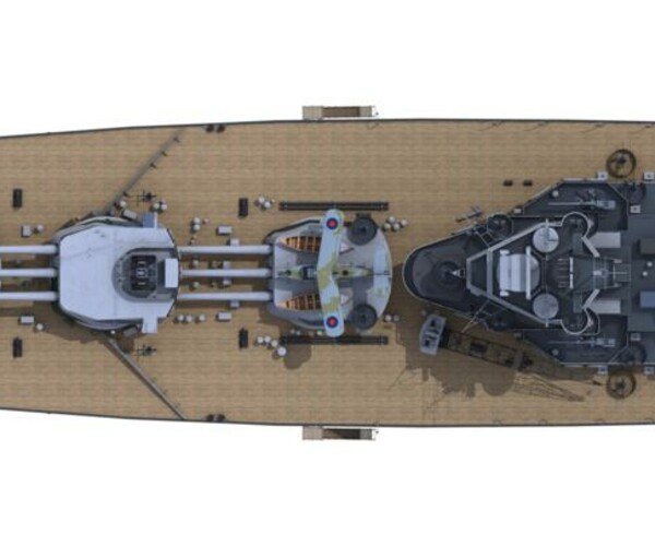 ArtStation - HMS Rodney - top view | Artworks