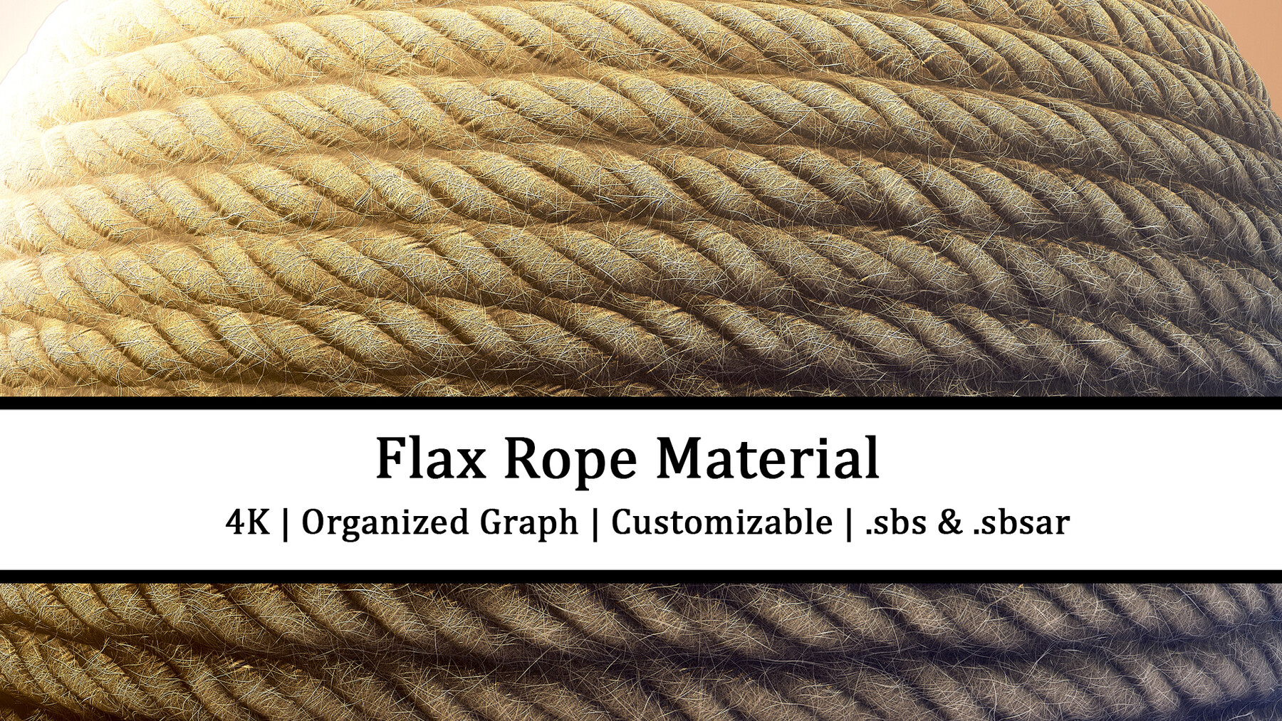 ArtStation - Flax Rope | 4K Substance Material | Game Assets