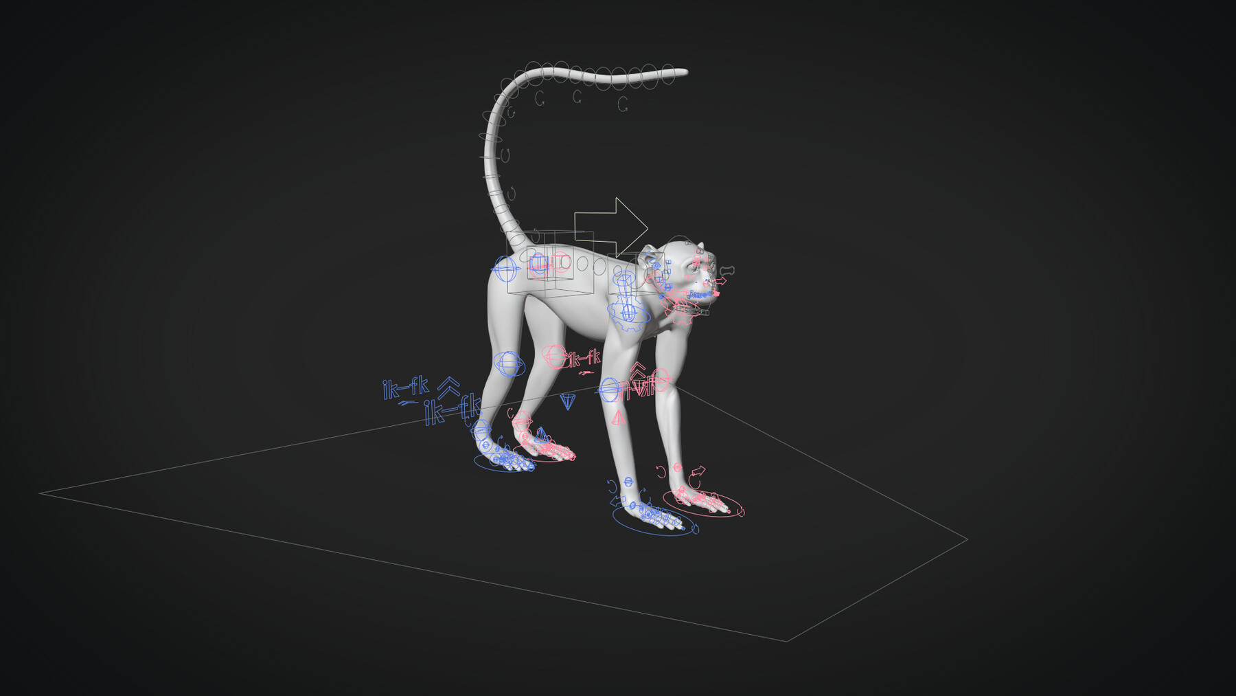 ArtStation - Gray langur Animated | VFX Grace | Game Assets