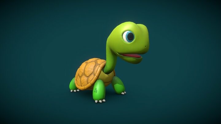 ArtStation - Cartoon Turtle | Game Assets