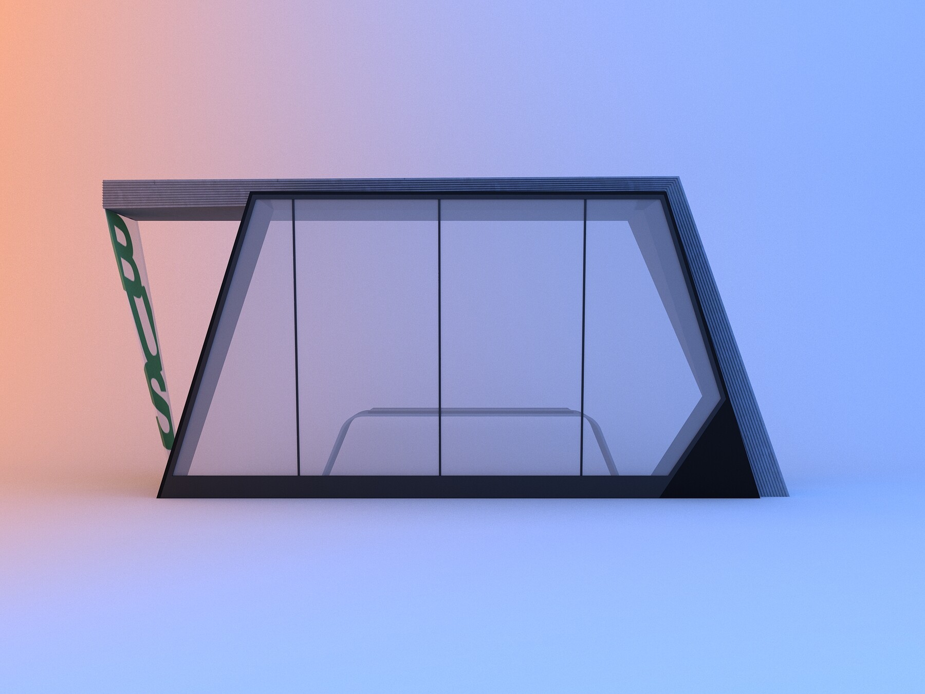 ArtStation - Modern bus stop | Game Assets