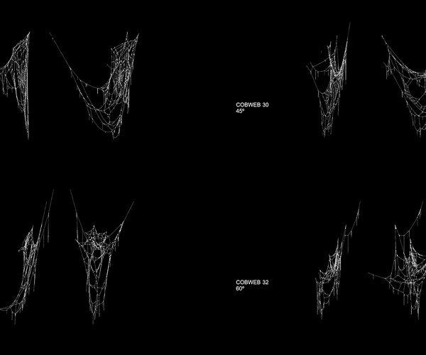 ArtStation - 40 High Detailed Cobwebs | Resources