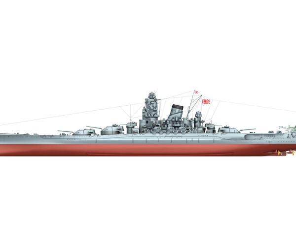 ArtStation - IJN Yamato - port side view | Artworks