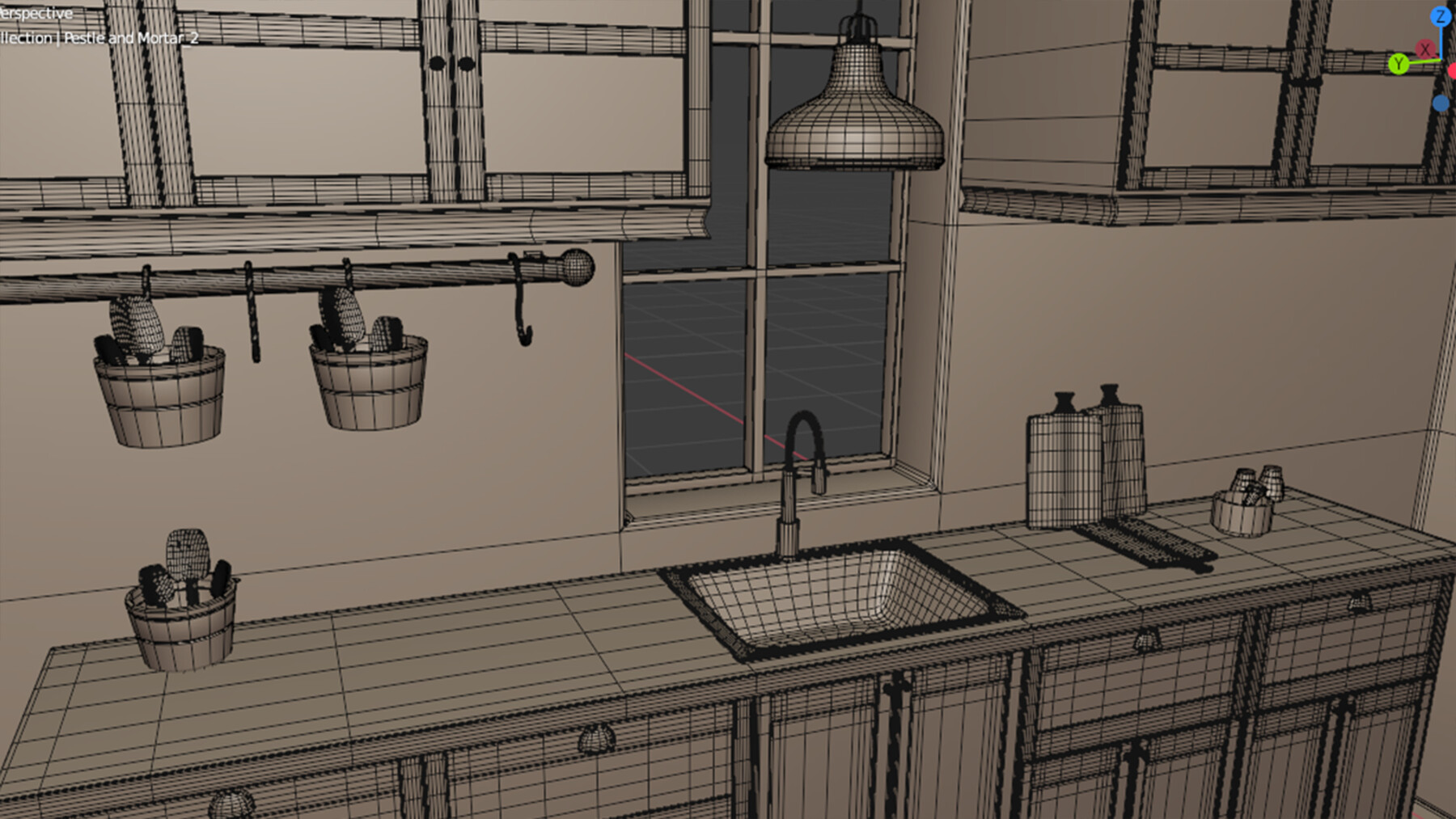 ArtStation - Complete Classic Style Kitchen | Game Assets