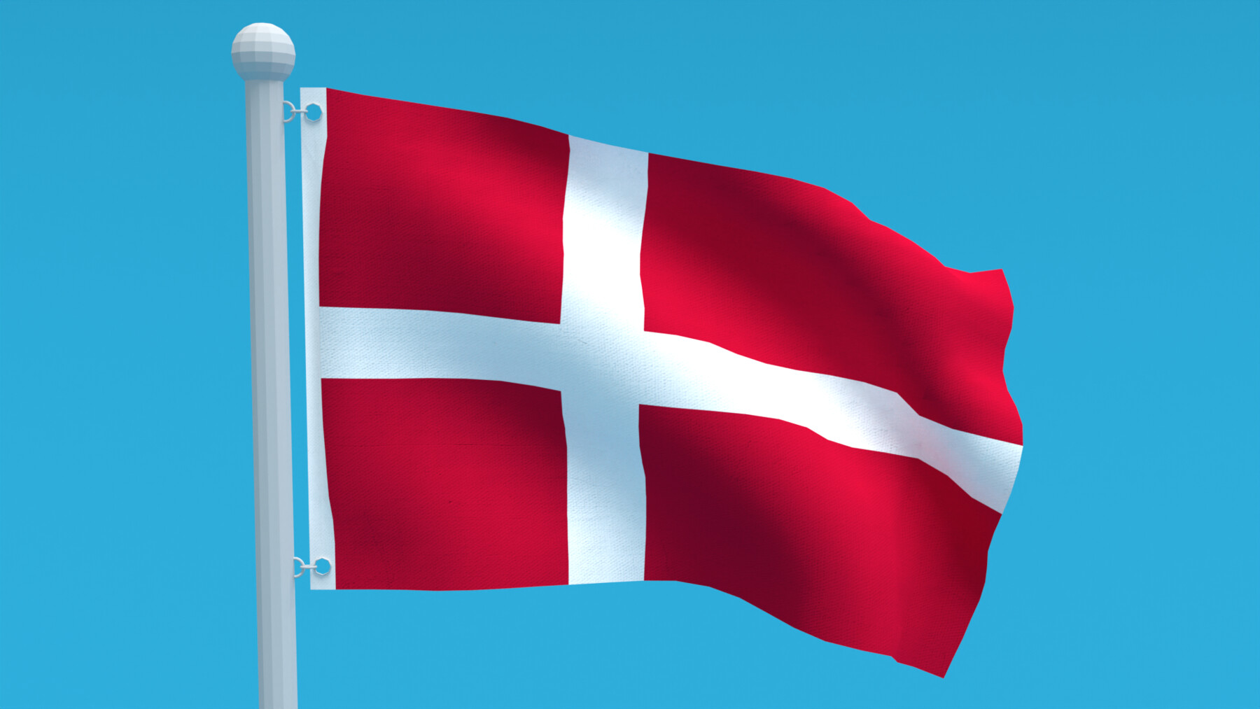 ArtStation - Low Poly Seamless Animated Denmark Flag | Game Assets