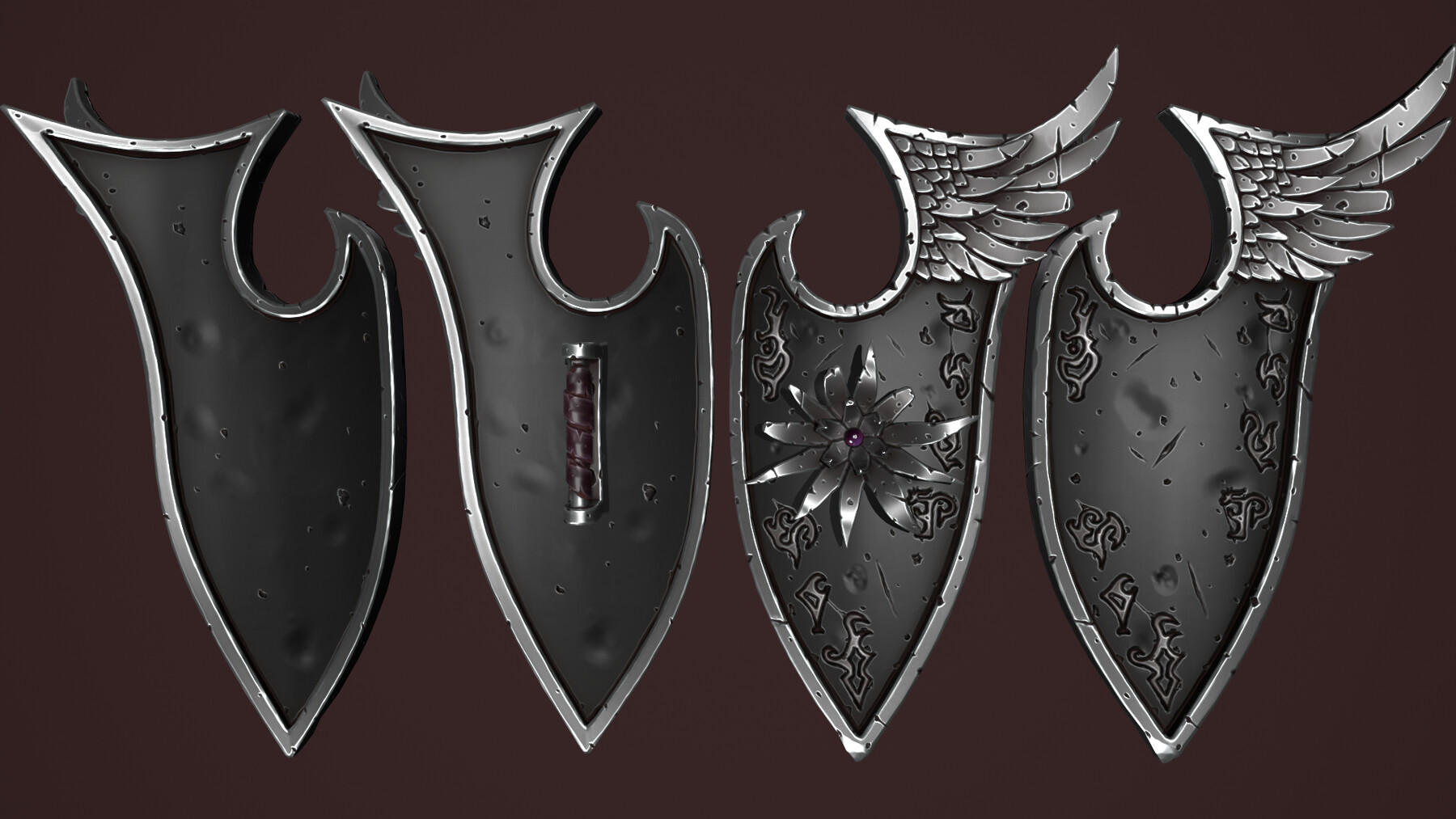 ArtStation - Dark rune weapons collection | Game Assets