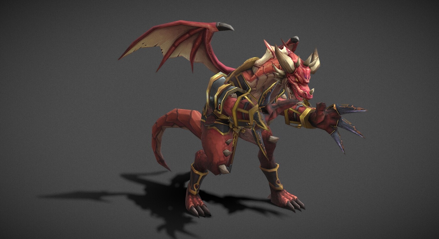 ArtStation - Fantasy Chess RPG Character - Dragon Knight | Game Assets