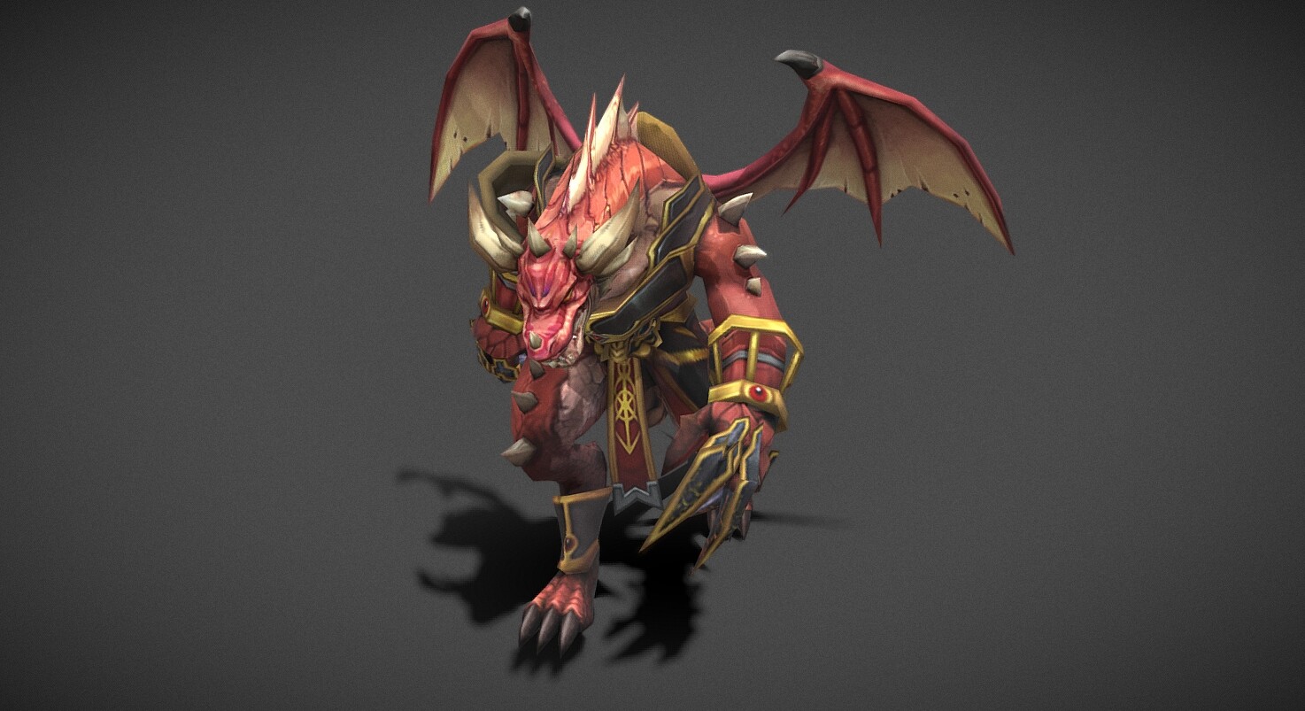 ArtStation - Fantasy Chess RPG Character - Dragon Knight | Game Assets