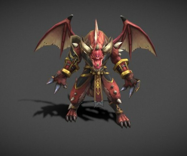 ArtStation - Fantasy Chess RPG Character - Dragon Knight | Game Assets