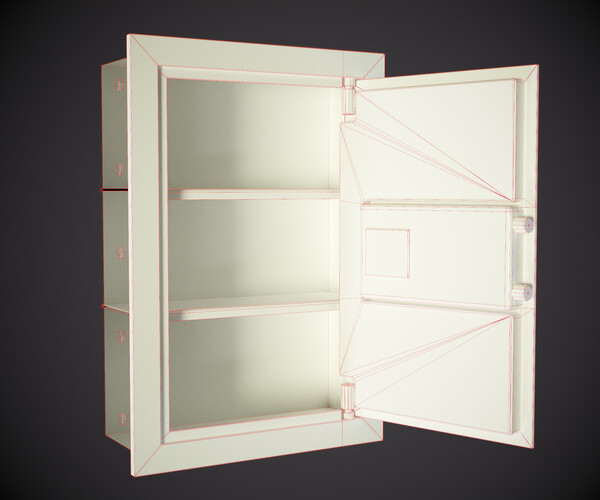 ArtStation - Wall Mounted Safe | Game Assets