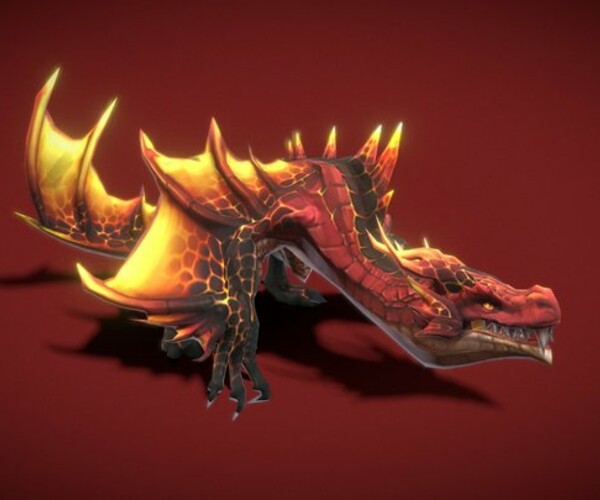 ArtStation - Fantasy Chess RPG Character - Smaug | Game Assets