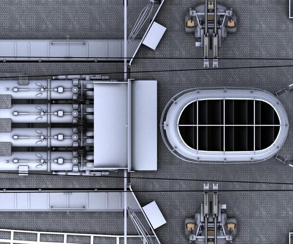 ArtStation - KMS Z37 Narvik - top view | Artworks