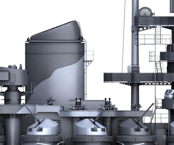 ArtStation - RN Littorio - starboard side view | Artworks