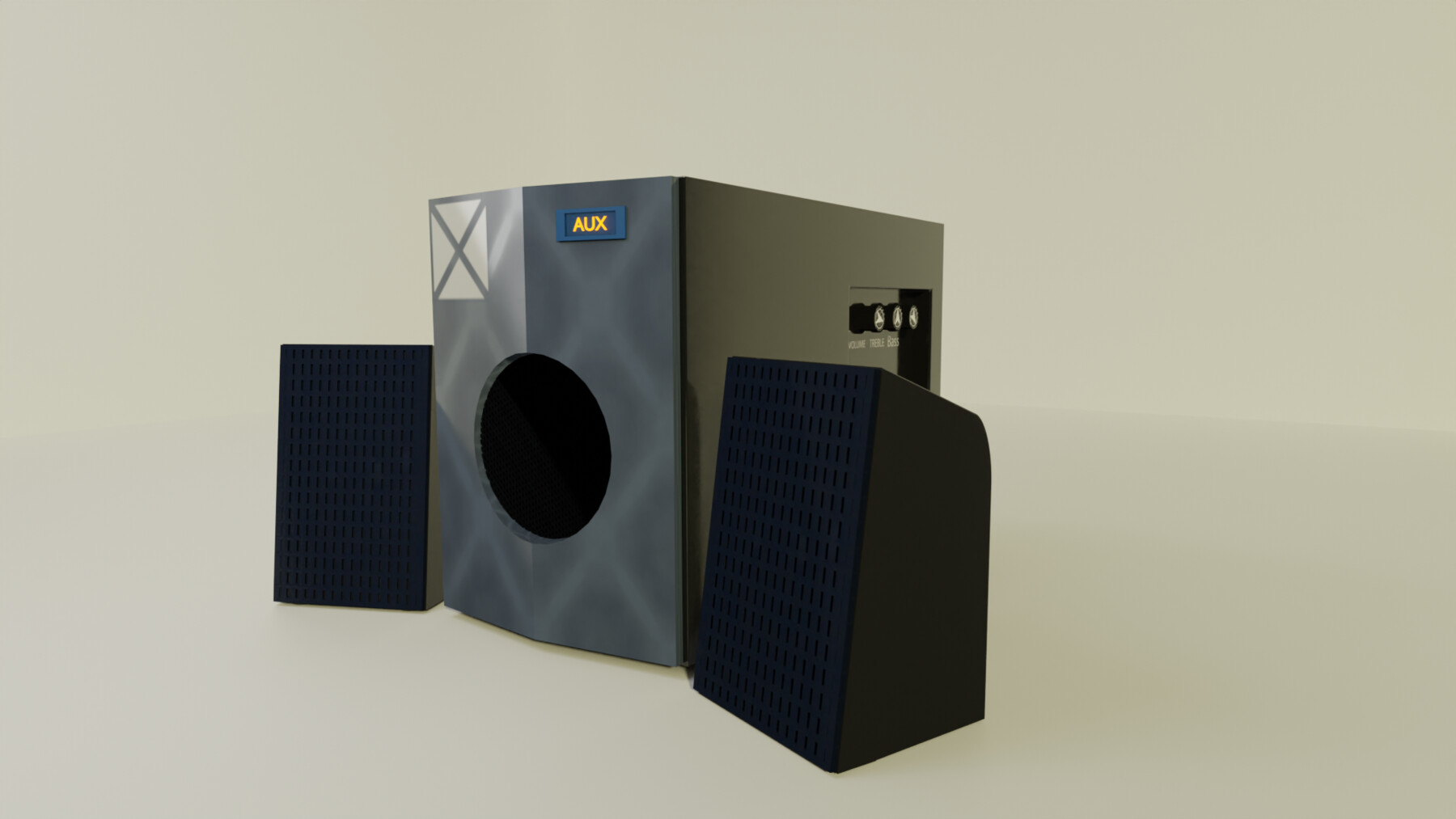 ArtStation - 2.1 Stereo Speaker Model | Resources