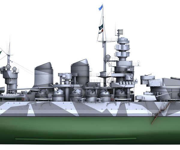 ArtStation - RN Roma - starboard side view | Artworks